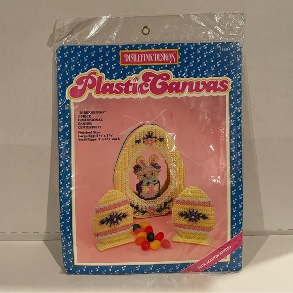 Holiday | Distlefink Designs Easter Plastic Canvas Kit Faberge Egg ...